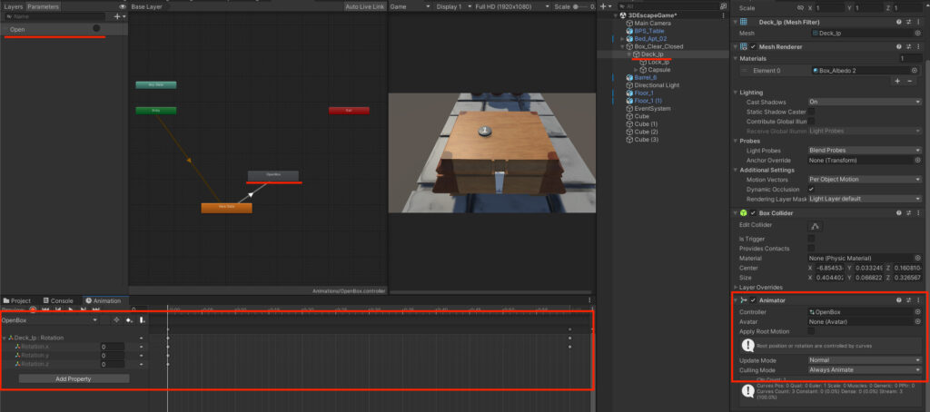 【unity】クリックしたらアニメーションを動かす方法を解説 Sole Game Creater
